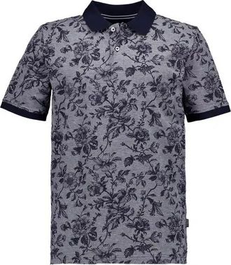 Fynch-Hatton Fynch-Hatton Herren Polo-Shirt blau Baumwoll-Piqu&eacute;