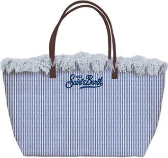 MC2 Saint Barth Femme, Sacs, Bleu, Taille: ONE Size City Bag Fringe