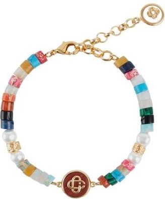 Casablanca Bracelet &agrave; perles et logo