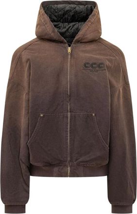 Willy Chavarria Sweat &agrave; capuche Juggernaut matelass&eacute; - Homme - Sweatshirts et sweats &agrave; capuche - Brun - Taille: M