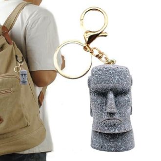 Generic Statue en r&eacute;sine - Accessoires de porte-cl&eacute;s &agrave; suspendre pour voiture, d&eacute;coration de pierre mignonne pour pendentif de chambre | Breloque de sac uniqu
