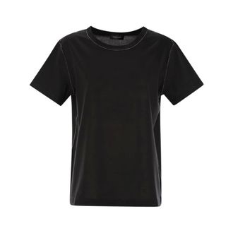Fabiana Filippi Homme, Tops, Noir, Taille: S T-shirt en jersey