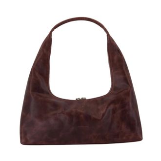 Marge Sherwood Braune Leder-Schultertasche - - Bags - Damen - Braun - ONE SIZE