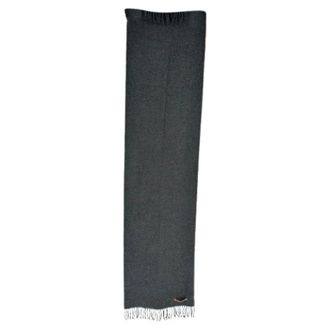 Acne Studios Pre-owned Fransen Schal aus grauer Wolle - - Pre-owned - Damen - Grau - ONE SIZE