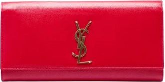 Saint Laurent Pre-owned Vintage Clutch - Femme - Pre-owned - Rouge - Taille: ONE Size
