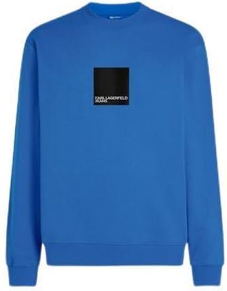 Karl Lagerfeld Karl Lagerfeld Jeans, Homme, Sweat À Logo Box, Coupe Régulière, Bleu, S