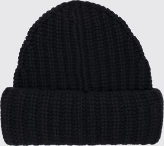 Lisa Yang Gerippte Beanie-M&uuml;tze von aus 100% Kaschmir mit Umschlag