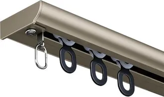 Generic Tringle &agrave; rideaux ultra fine pour rail de plafond int&eacute;rieur avec rouleaux lisses et embouts (C 1 140 cm), parfait pour une d&eacute;coration dint&eacute;rieur &eacute;l&eacute;ga