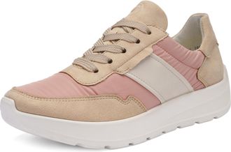 Ara Damen New York Sneaker, Beach,APRICOT,Cream, 38.5 EU Weit