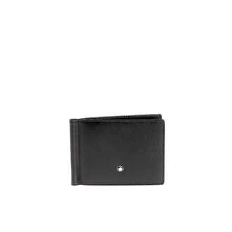 Montblanc Montblanc, Homme, Accessoires, Noir, Taille: ONE Size Portefeuille &agrave; clip dargent noir