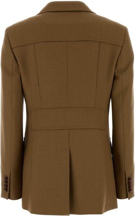 Max Mara Womens Camel Wool Locusta Blazer Cammello Giacche E Gilet Jacket