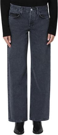 A Gold E Femme, Jeans, Gris, Taille: W26 Jean ample taille basse