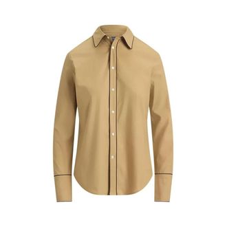 Polo Ralph Lauren Femme, Blouses et Chemises, Beige, Taille: 34 FR Chemise