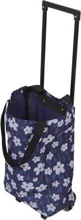 Hemobllo Chariot de Courses Pliable Portable Petit Format Chariot Monte-Escalier Robuste &agrave; Roulettes Cadre Renforc&eacute; pour Courses Camping et Transport en Ville 