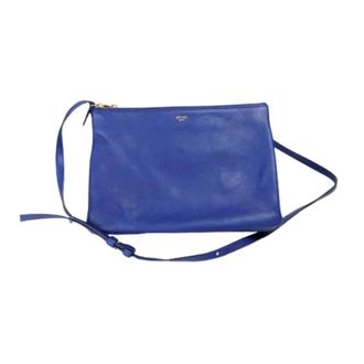 Celine Pre-owned Leather Trio Schultertasche - - Pre-owned - Damen - Blau - ONE SIZE