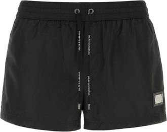 Dolce & Gabbana Homme, Maillots de bain, Noir, Taille: L Short de bain avec &eacute;tiquette de la marque