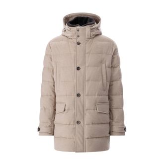 Moorer Parka matelass&eacute;e en cachemire - Homme - Manteaux - Beige - Taille: 2XL