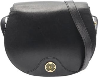 Dior Sac &agrave; bandouli&egrave;re en cuir Pre-owned - Femme - Pre-owned - Noir - Taille: ONE Size