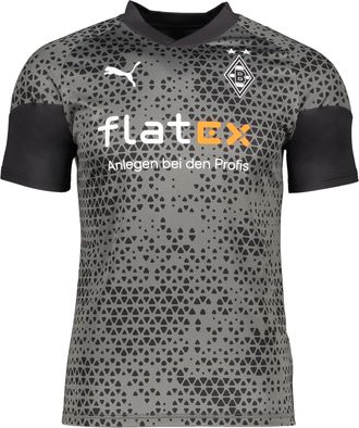 Puma Borussia M&ouml;nchengladbach Trainingsshirt Herren grau/wei&szlig;, M