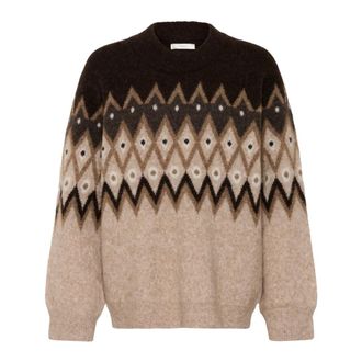 Inwear Fairisle Rundhals-Strickpullover - - Knitwear - Damen - Mehrfarbig - XL