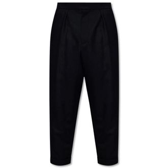 Balmain Schwarze Baumwollhose mit Seitenstreifen - - Trousers - Herren - Schwarzk - 2XL