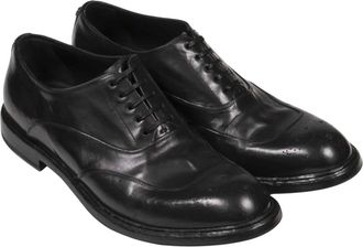 Dolce & Gabbana Homme, Chaussures, Noir, Taille: 44 EU Chaussure &agrave; lacets en cuir de veau lav&eacute;