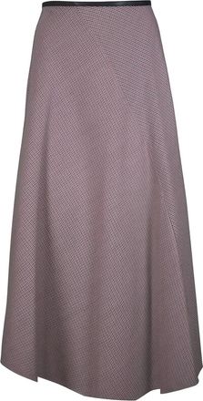 Vince a-line print maxi skirt - Nude
