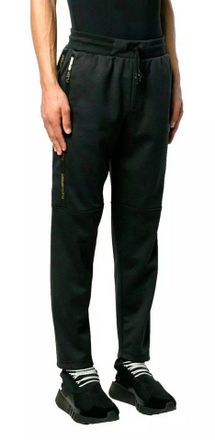 Philipp Plein Jogginghose Lounge Hose Mit Logo Tape Streifen Slim Fit Verstellbarer Kordelzug, Logo-Tape-Details, Welt-Details, Logo-Patch