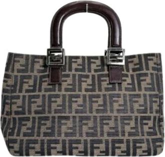 Fendi Sac bandouli&egrave;re Zucca Canvas Pre-owned - Femme - Pre-owned - Brun - Taille: ONE Size