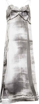 Maison Margiela Knielanges Kleid - Grau