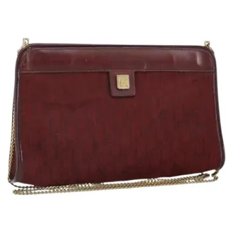 Dior Pre-owned Vintage Trotter Canvas Schultertasche - - Pre-owned - Damen - Rot - ONE SIZE