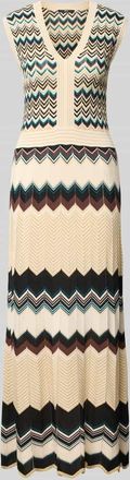 Zero Slim Fit Maxikleid aus Viskose-Mix in Strick-Optik