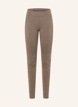 Odlo Funktionsw&auml;sche-Hose Seamless Performance Wool Mit Merinowolle braun