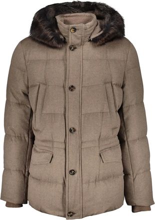 Moorer doudoune &agrave; col &agrave; capuche - Tons neutres