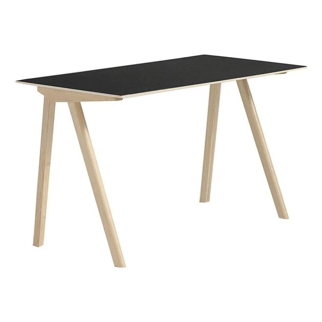 HAY Bureau CPH 90, ch&ecirc;ne, rev&ecirc;tement noir, Ronan et Erwann Bouroullec Hay