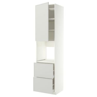 IKEA METOD / MAXIMERA Hochschrank f Backofen+T&uuml;r/2Schubl