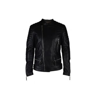 Philipp Plein Leather - - Jackets - Herren - Schwarzk - M