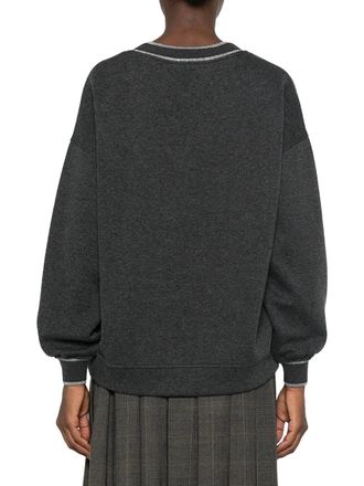 Brunello Cucinelli V-Neck Sweater - Gray