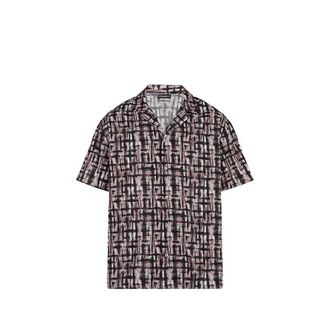 Armani Chemise textur&eacute; &agrave; imprim&eacute; en coton