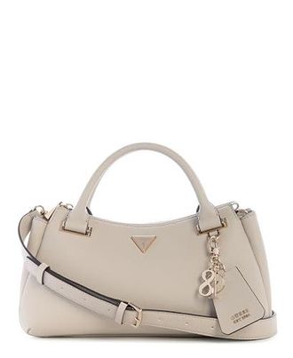 Guess Femme Evie Triple Compartment Satchel Cartable, Taupe Clair, Taille Unique