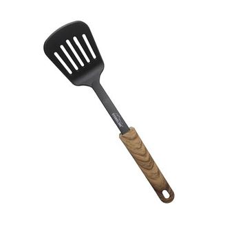 STONELINE BACK TO NATURE Spatule &agrave; Fente avec Support Plastique, env. 33 x 8 cm, Aspect Bois, Ustensiles de Cuisine, Plastique, pour Po&ecirc;les et Casseroles &agrave; Rev&ecirc;