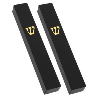 BESPORTBLE FIXOSHEE 2 St&uuml;ck J&uuml;dische T&uuml;rs&auml;ulen aus Wasserdichtem Kunstharz mit Mezuzah Geh&auml;use T&uuml;rdekoration f&uuml;r Religi&ouml;sen Schutz und Wohnkultur