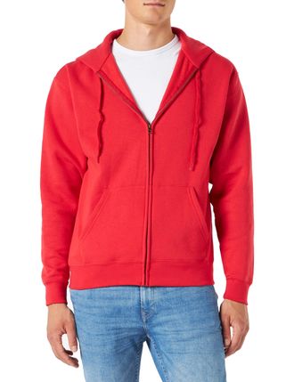 Fruit Of The Loom Herren Zip Front Premium Kapuzenjacke, Rot (Red), XXL