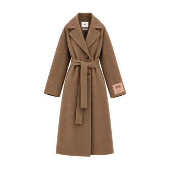 SOLOTRE Manteaux ceintur&eacute;s - Femme - Manteaux - Brun - Taille: 44 FR