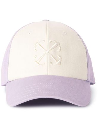 Off-white casquette &agrave; logo brod&eacute; - Violet