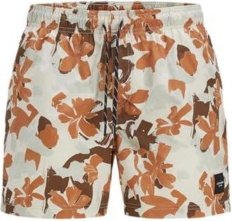 Jack & Jones Jpstmaui Jjswim Flower AOP AKM, Beige Clair, L