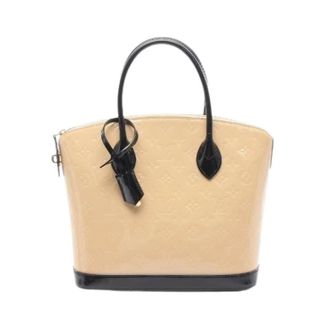 Louis Vuitton Sac &agrave; main Pre-owned Lockit PM en cuir Vernis - Femme - Pre-owned - Beige - Taille: ONE Size