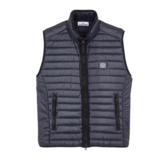 Stone Island Moderne &auml;rmellose Realdown Jacke - - Jackets - Herren - Blau - XL