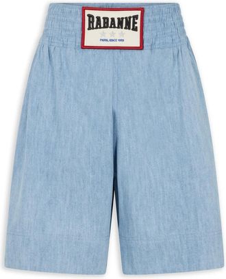 Paco Rabanne Femme, Shorts, Bleu, Taille: 34 FR Bermuda Shorts en denim