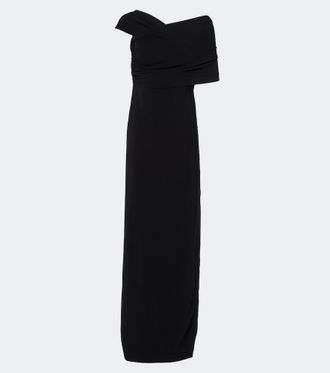 Oscar De La Renta Robe longue en cr&ecirc;pe